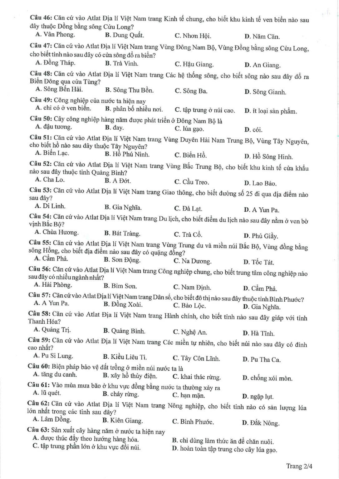 Atlat địa lí việt nam tái bản mới nhất(13) có file pdf tải về