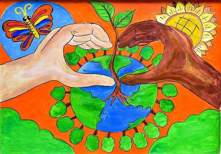 Viết đoạn văn tả bức tranh về trái đất lớp 3 và 4 ngắn gọn